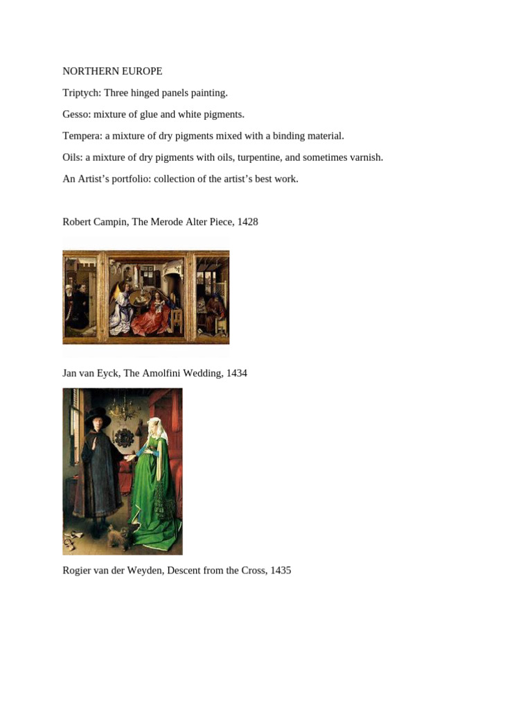 Northern Renaissance Artists Overview | PDF