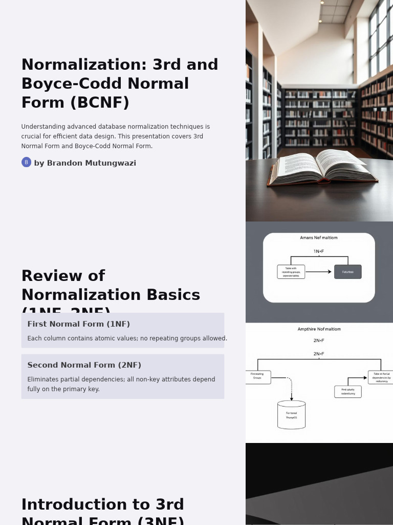 Normalization 3rd and Boyce Codd Normal Form BCNF | PDF | Information Science | Information ...