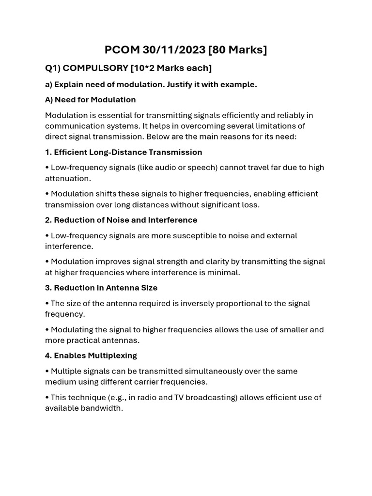 Pcom 30-11-2023 | PDF | Modulation | Frequency Modulation