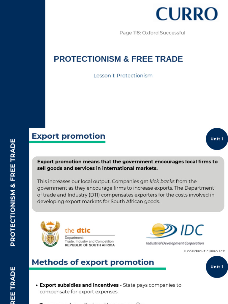 Protectionism and Free Trade | PDF | Free Trade | Protectionism