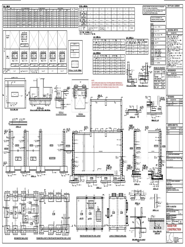 CMRT15 Ghutas ST MIS 203 R1 Treated Water Tank Layout & Details (Mis Struc) | PDF