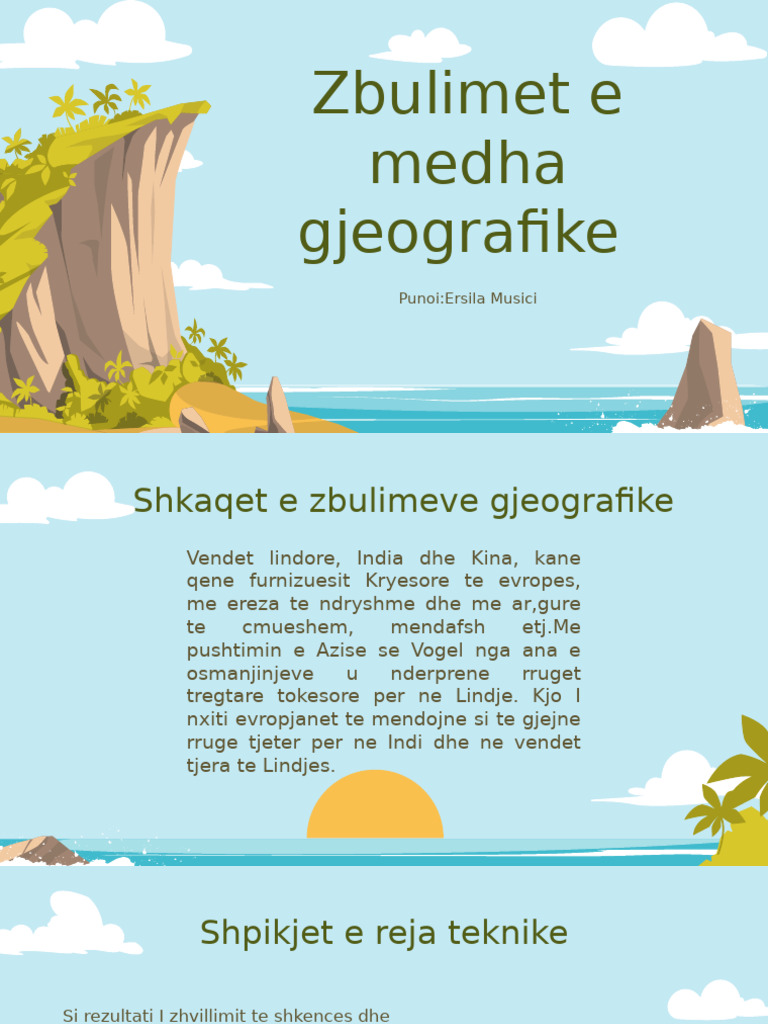 Ersila-Zbulimet Te Medha Gjeografike | PDF