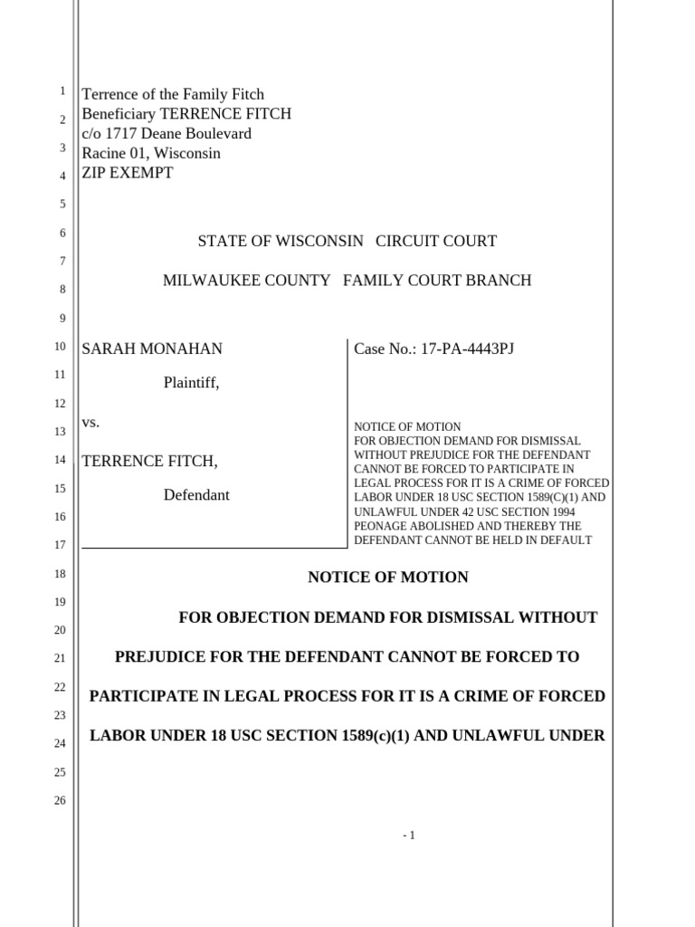 Objection Demand Proof of Valid Court Order To Prove Contempt of Court | PDF | Summons | Title ...