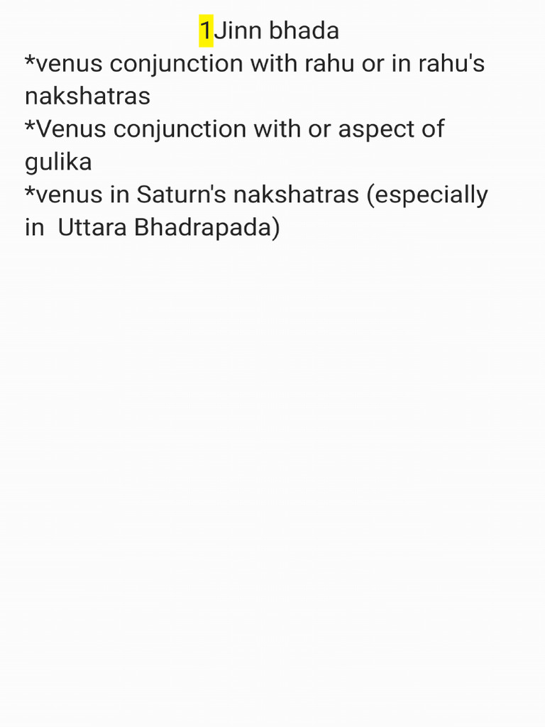 Jinn Bhada in Astrology by ArjunGireesh - 250412 - 155839 | PDF