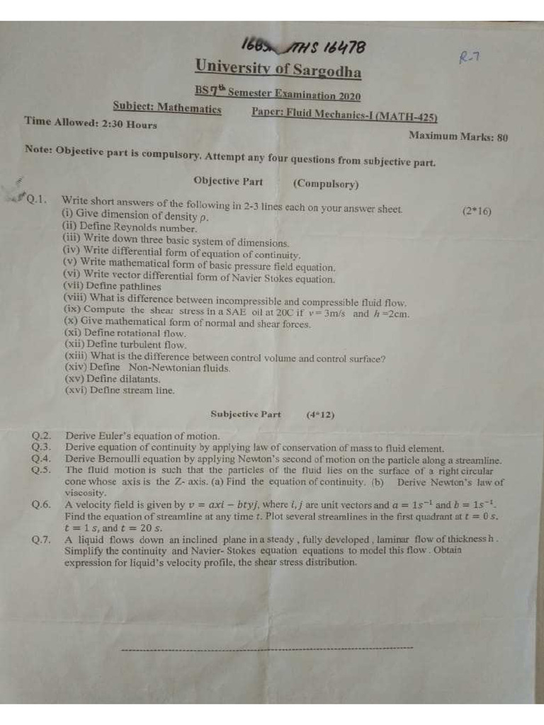 7th Semester All Past Papers | PDF