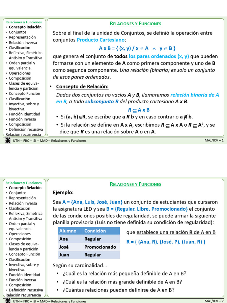 U05 - LED Teo Presentación AJ | PDF | Función (Matemáticas) | Número natural