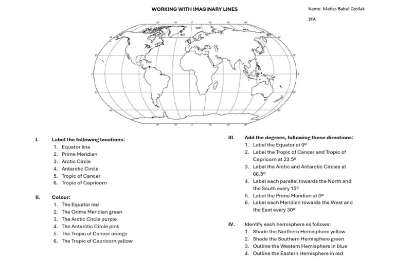 Labeling Imaginary Lines on the Globe | PDF