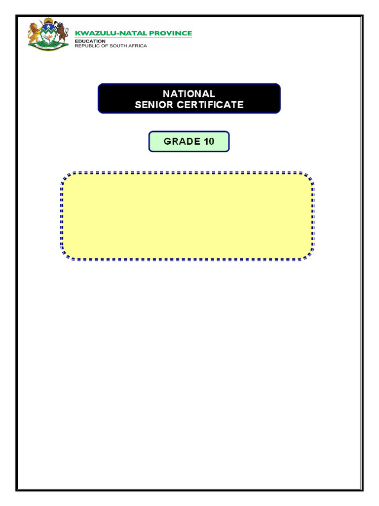 Life Sciences June 2023 Grade 10 Memo | PDF | Vacuole | Cell Membrane