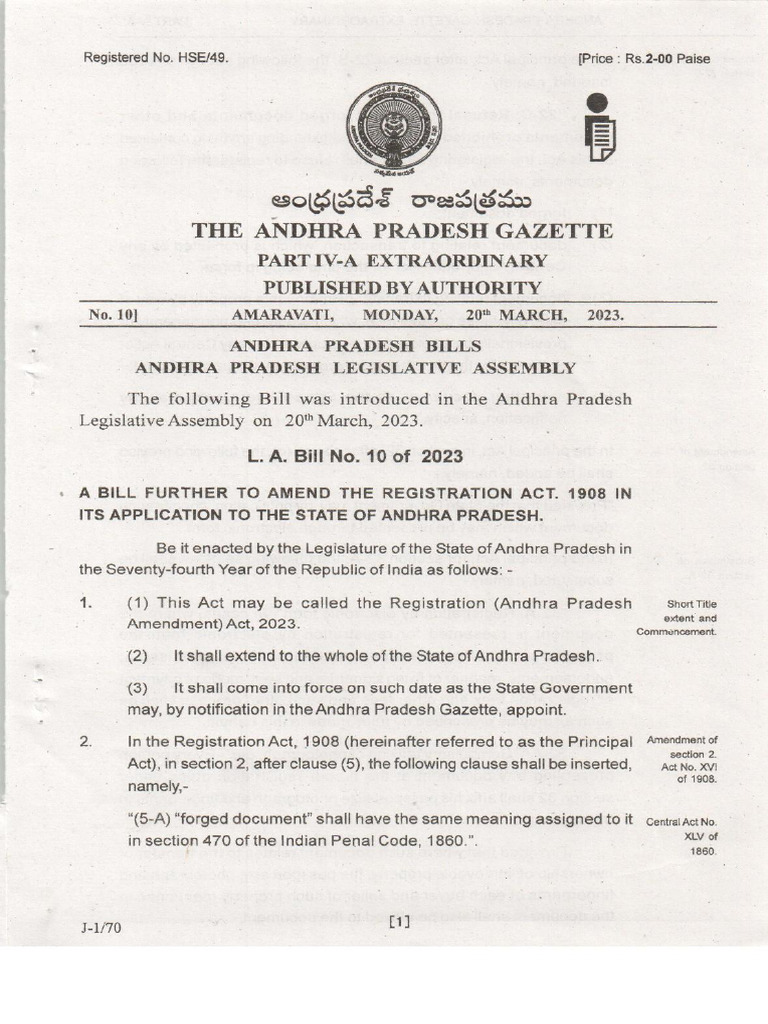 Bill 10 of 2023 AP | PDF