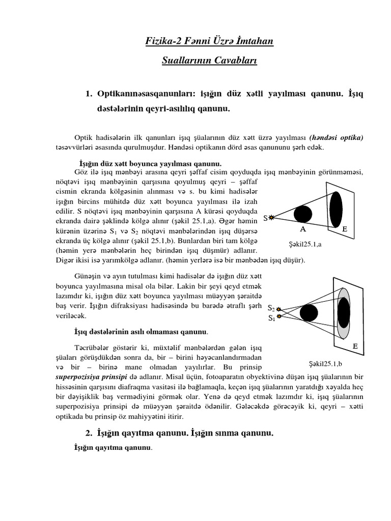 Fizika-2 Cavab01az | PDF
