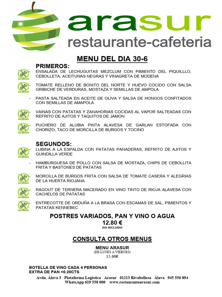 Menu Diario | PDF