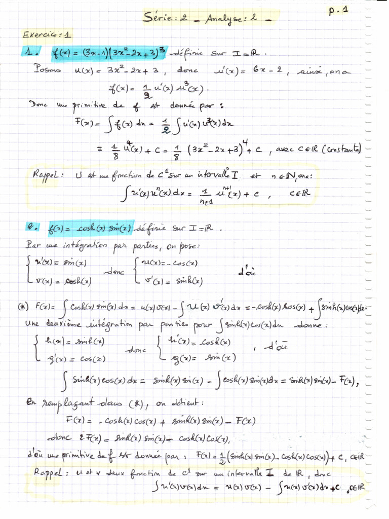 Serie2 Ex 1 2 3 | PDF