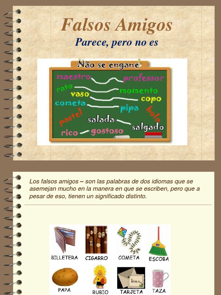 Aula Falsos Amigos | PDF | Verbo | Semántica