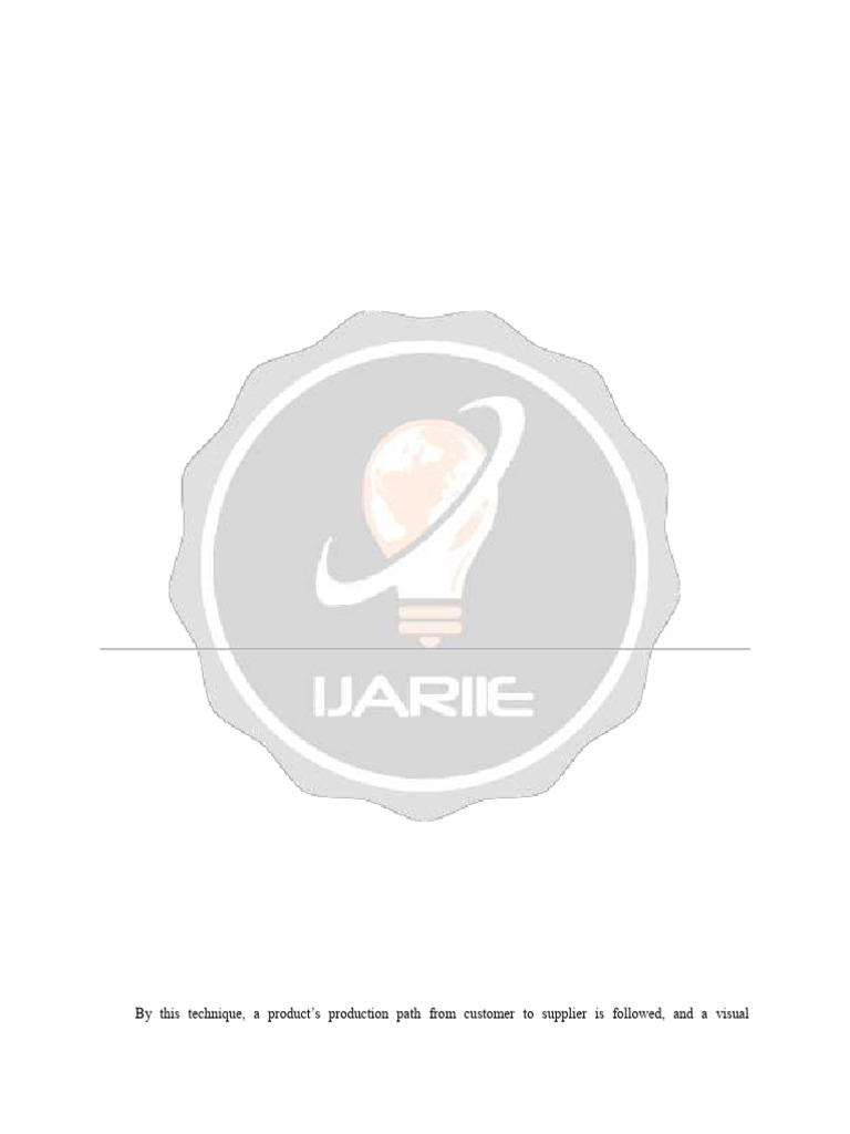 Value Stream Mapping in Garment Manufacturing A Critical Review ...