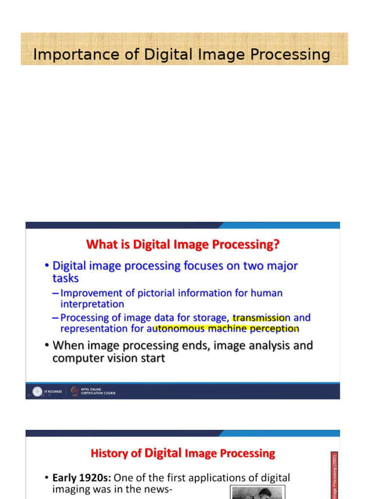 Unit-1 Digital Image Processing | PDF