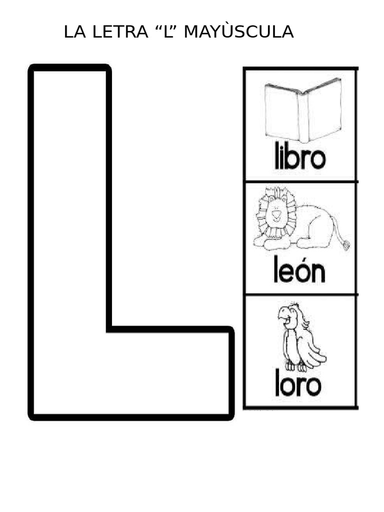 Actividades con la letra L | PDF