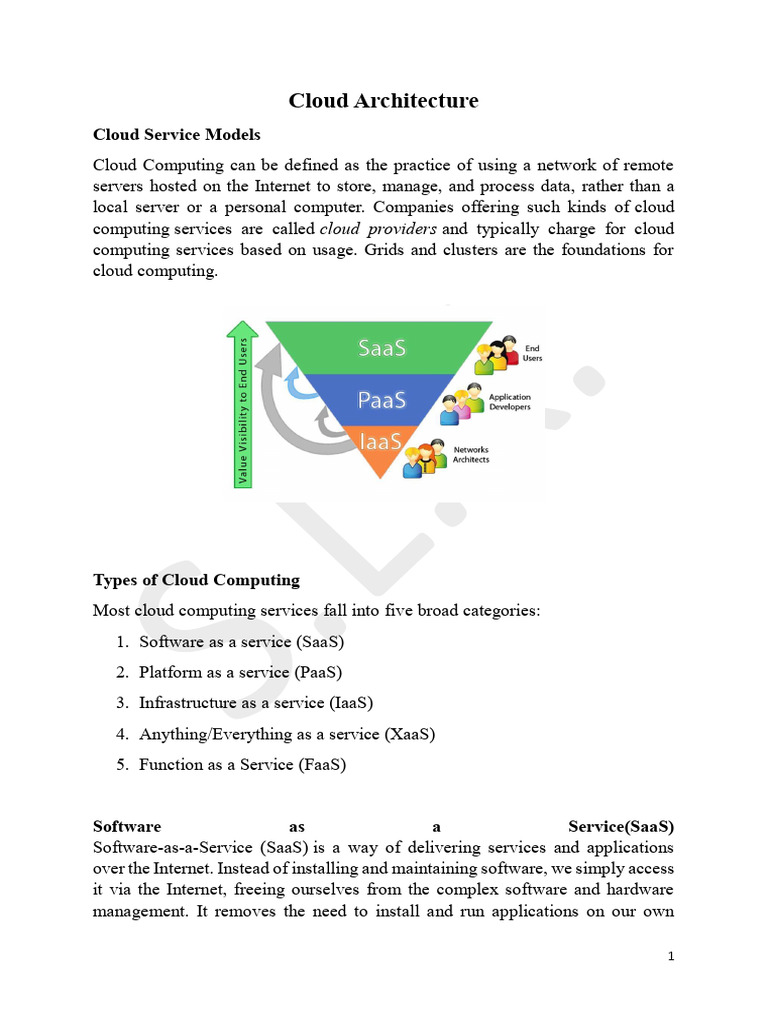 Cloud Computing Service Models Explained | PDF | Cloud Computing ...