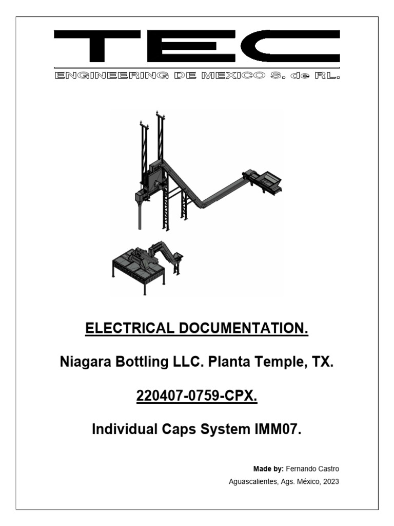 Ics-Niagara Bottling Llc. Planta Temple, TX. (Electrical Documentation) | PDF | Fuse (Electrical ...