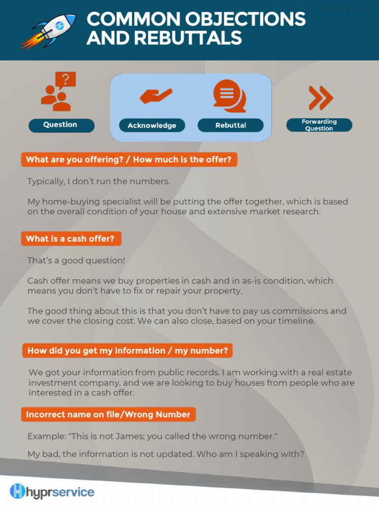 Common Objections and Rebuttals | PDF