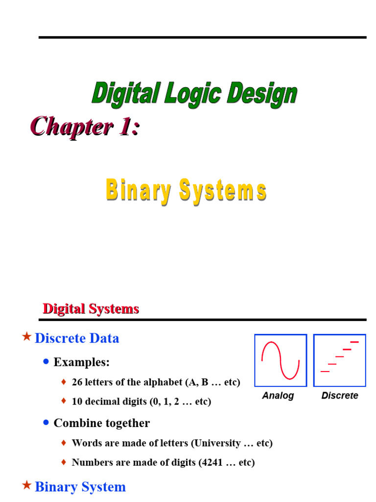 تصميم منطق رقمي-1 | PDF | Binary Coded Decimal | Mathematical Notation