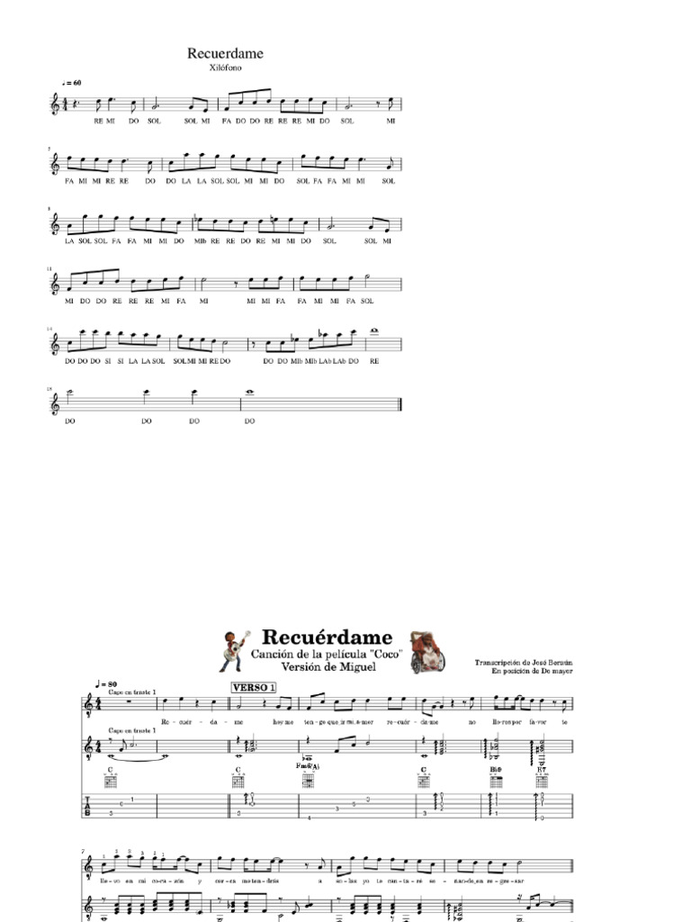 Recuerdame Coco | PDF