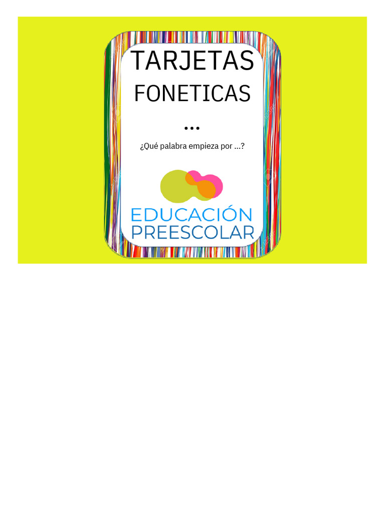 Tarjetas Fonéticas 3.O-1 | PDF