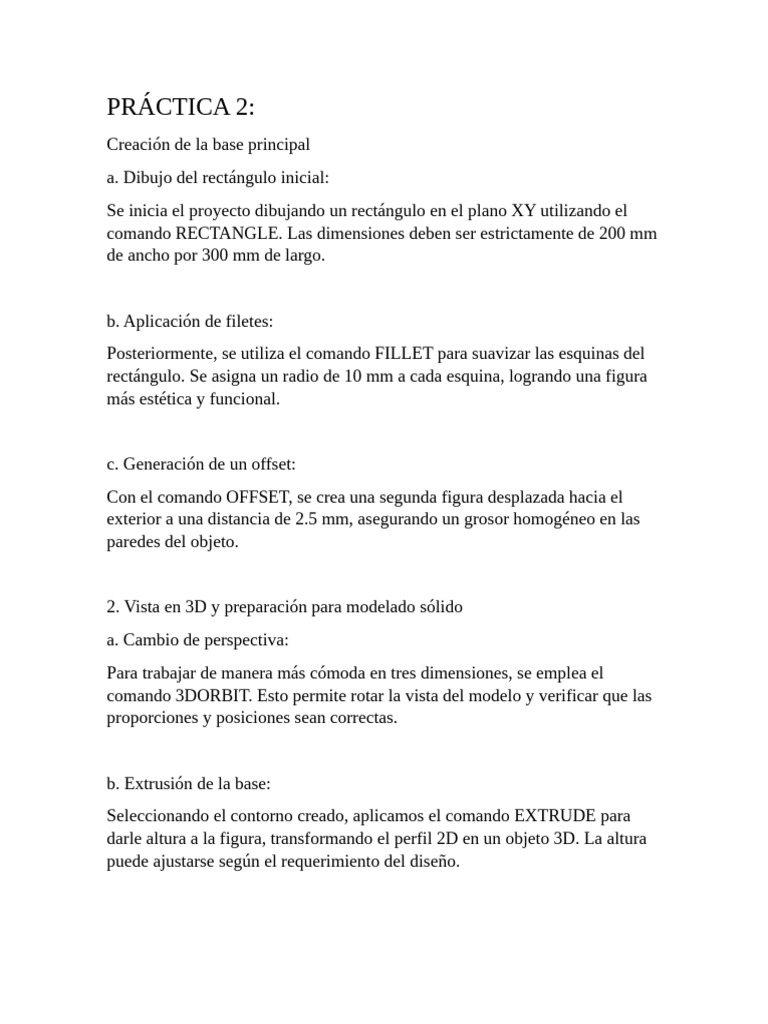 Explicación de Extrude y Revolve | PDF | Perspectiva (Gráfica) | Dibujo