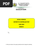 Grade 5 History Term 2 Exam Paper | PDF
