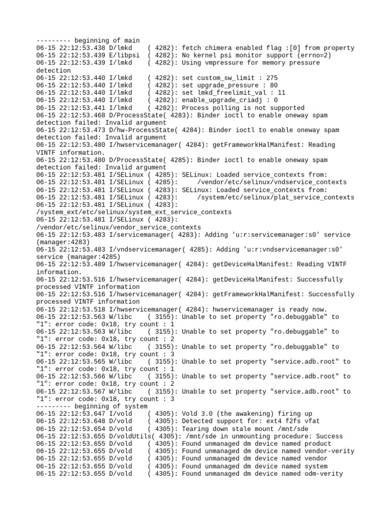 Logcat Prev CSC Log | PDF | Operating System Technology | System Software