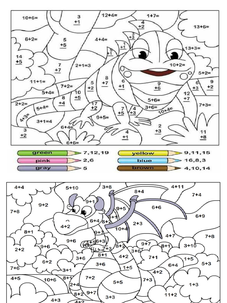 Add - Multiply and Color On Given Code | PDF