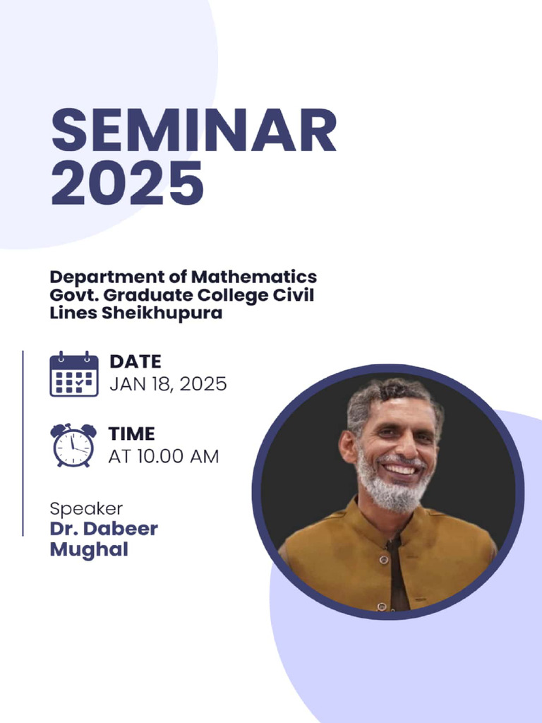 Seminar Invitation Maths | PDF