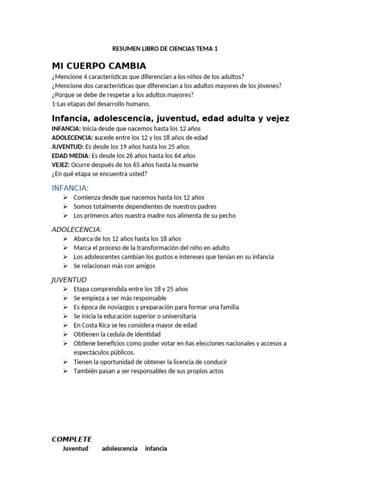 Resumen Libro de Ciencias Segundo Grado | PDF | Huevo | Crisálida