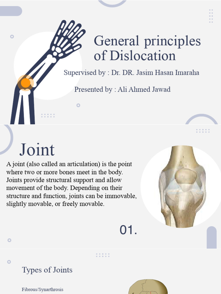 Dislocation Management and Types Explained | PDF | Joint | Anatomical ...