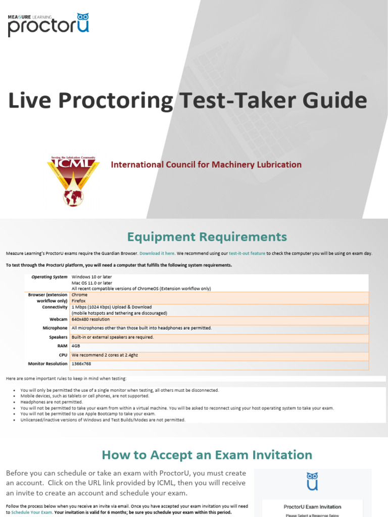 Live Proctoring Test-taker Guide English | PDF | Credit Card | Computing