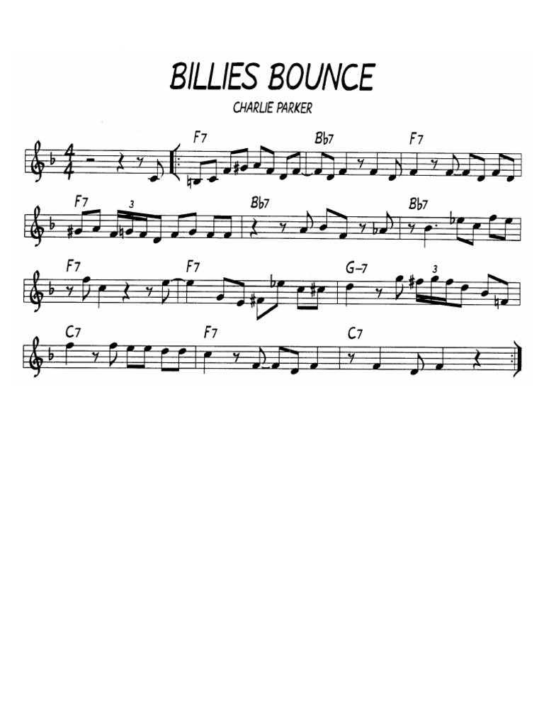 Billie's Bounce | PDF