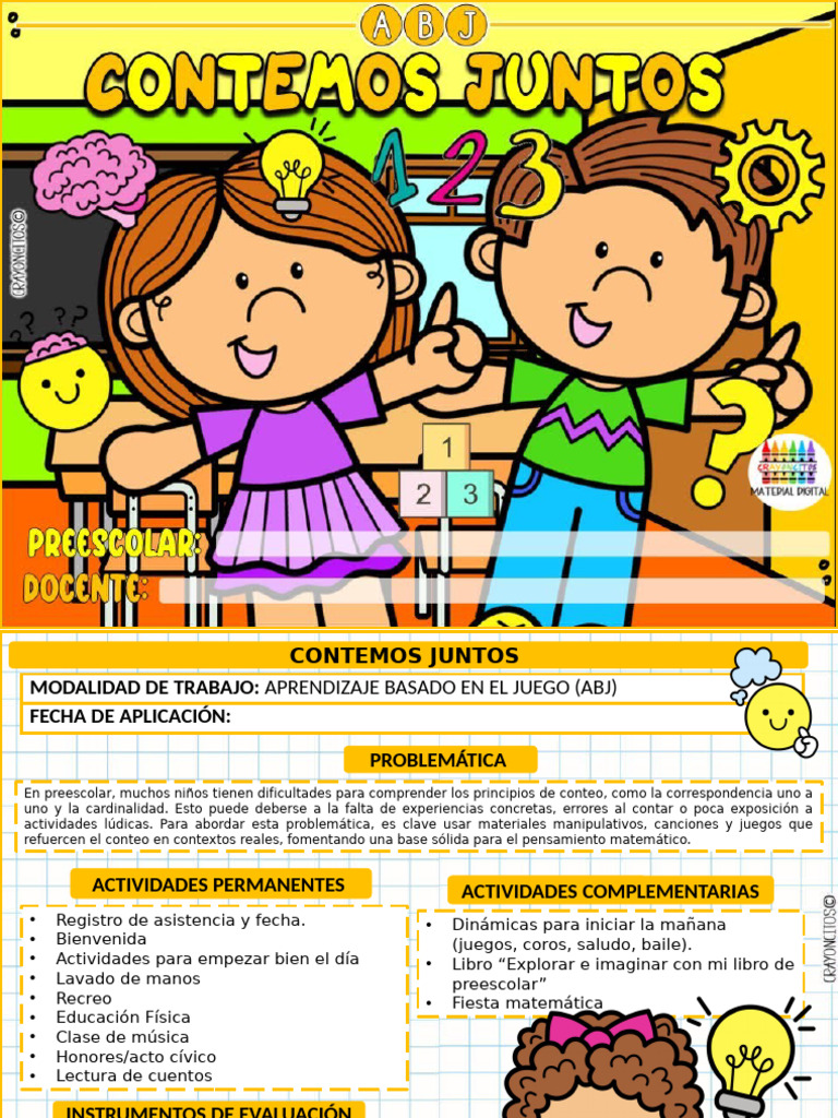 Abj Contemos Juntos | PDF | Educación de la primera infancia | Pensamiento