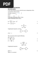 Second Order Reaction - Definition and Derivation For Rate Law and Half ...