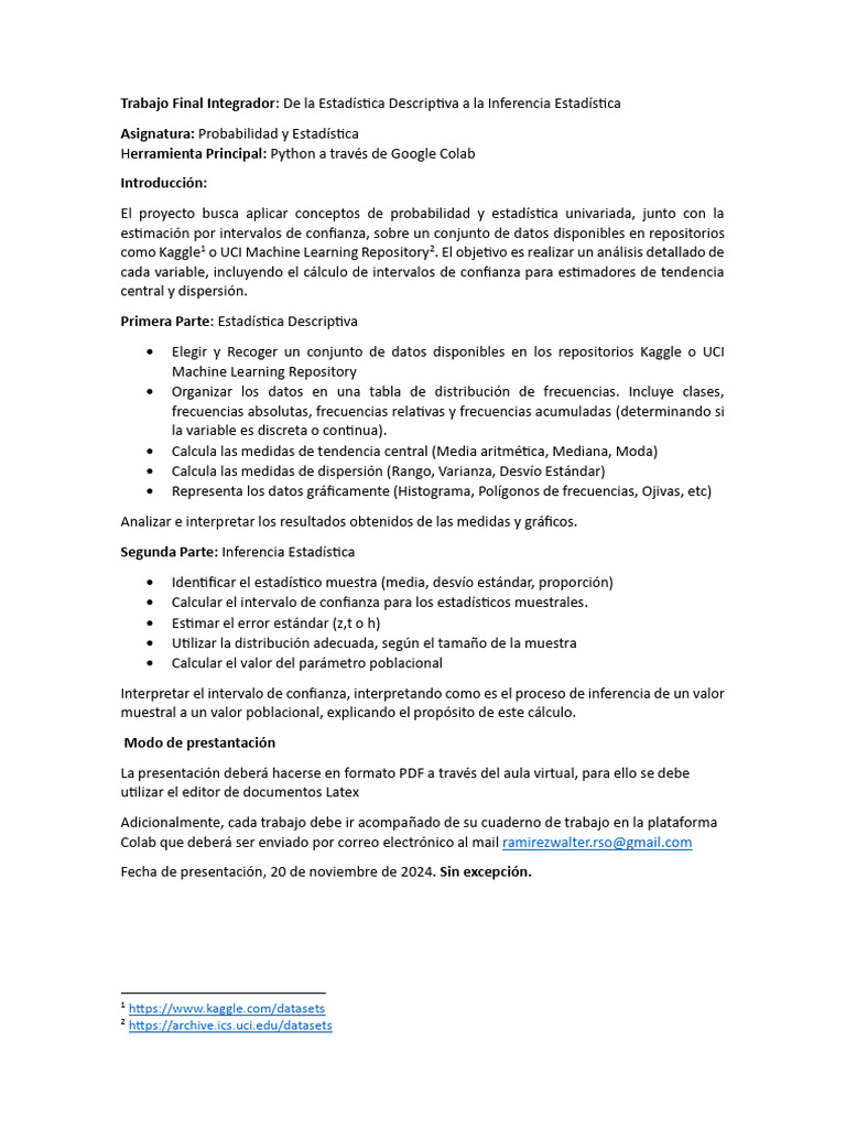 Trabajo Final Integrador | PDF