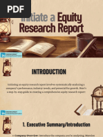 Equity Research Report Overview | PDF | Securities Research | Investing