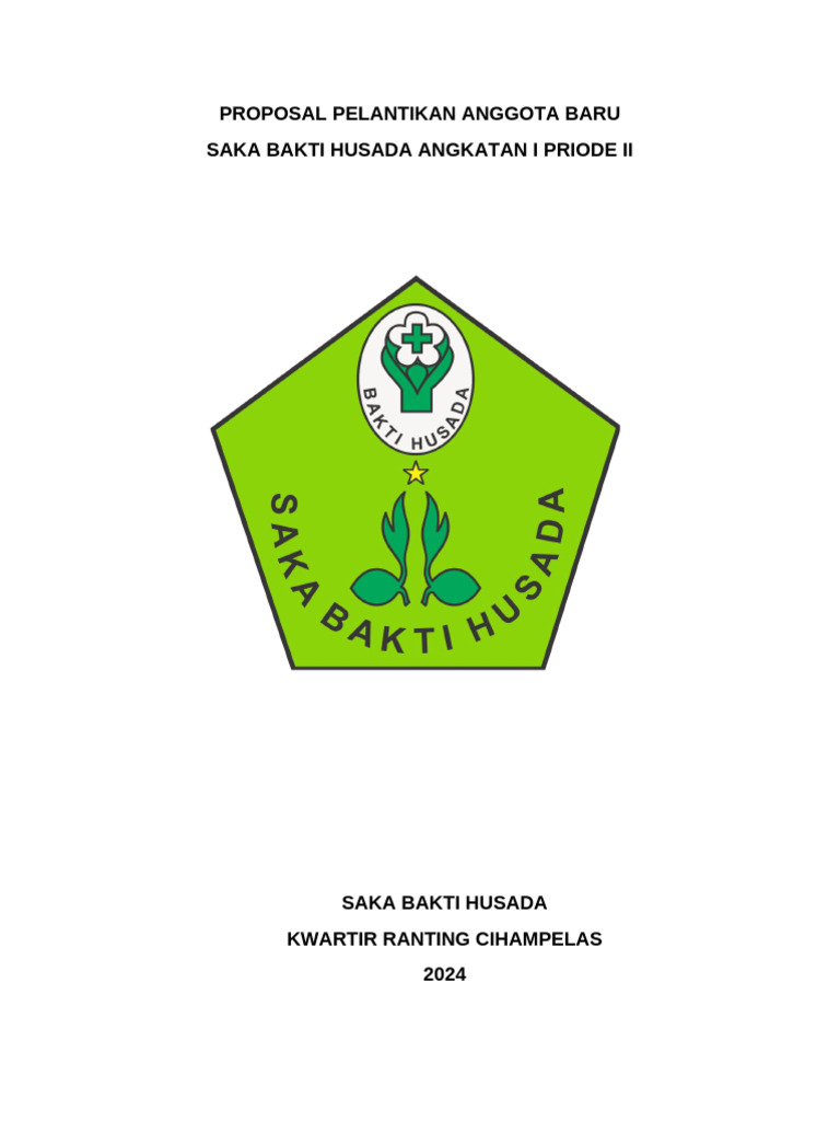 Proposal Pelantikan SBH - 2024 | PDF