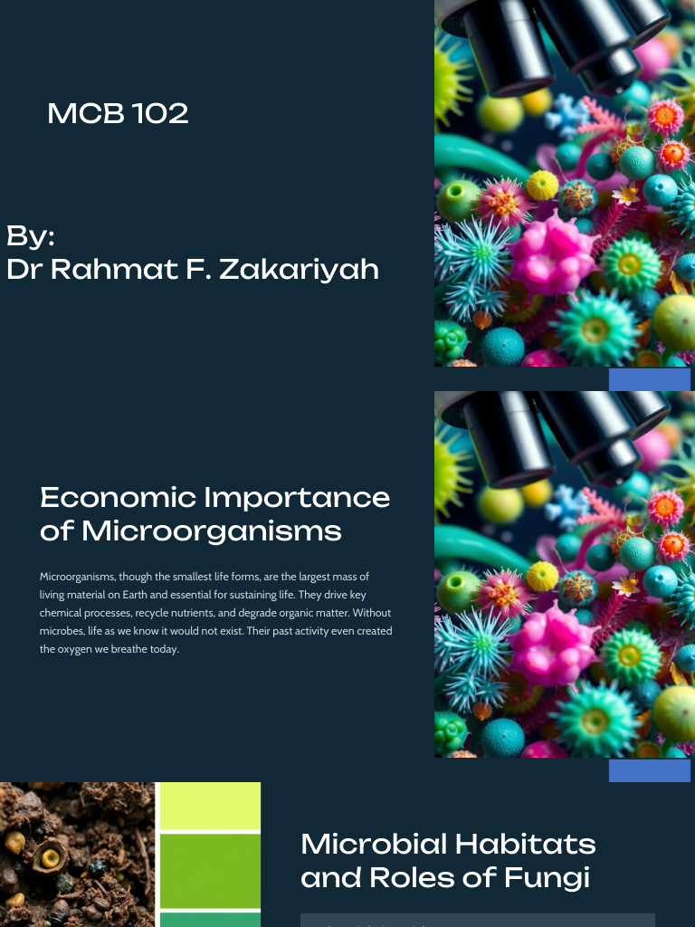 Economic Significance of Microorganisms | PDF | Microorganism | Fungus