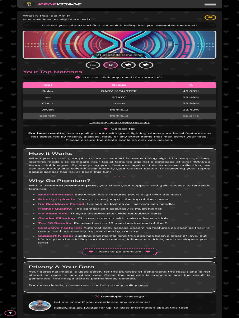 Find Your K-Pop Idol Look-Alike K-Pop Visage | PDF | Information ...