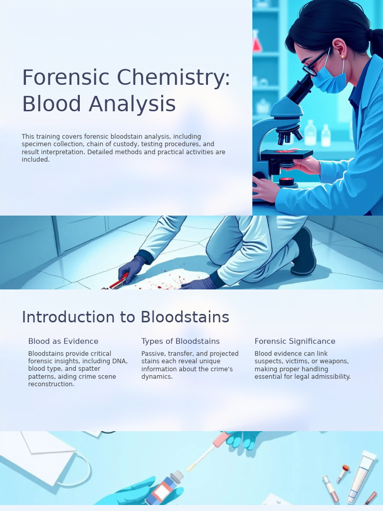 Forensic Chemistry - Blood Ana | PDF