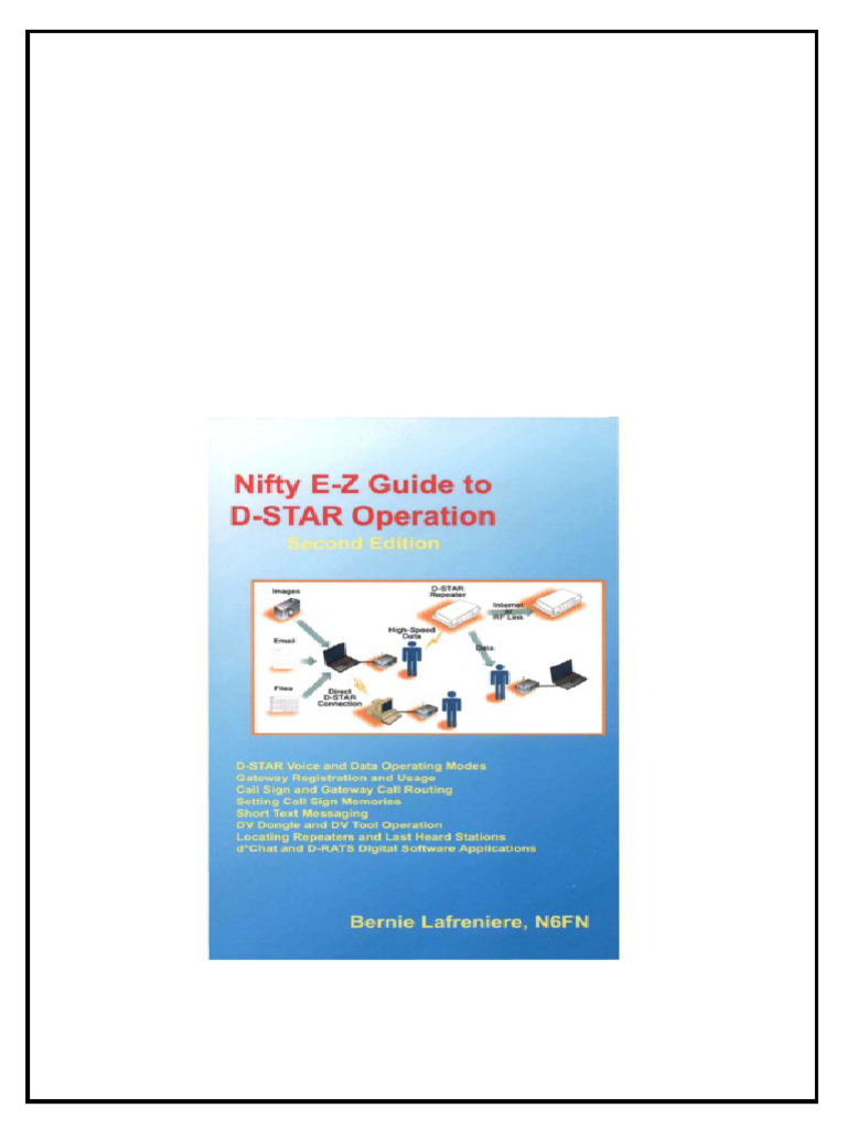 Nifty Ez Guide To Dstar Operation Bernie Lafreniere Download Pdf Codec Electronics