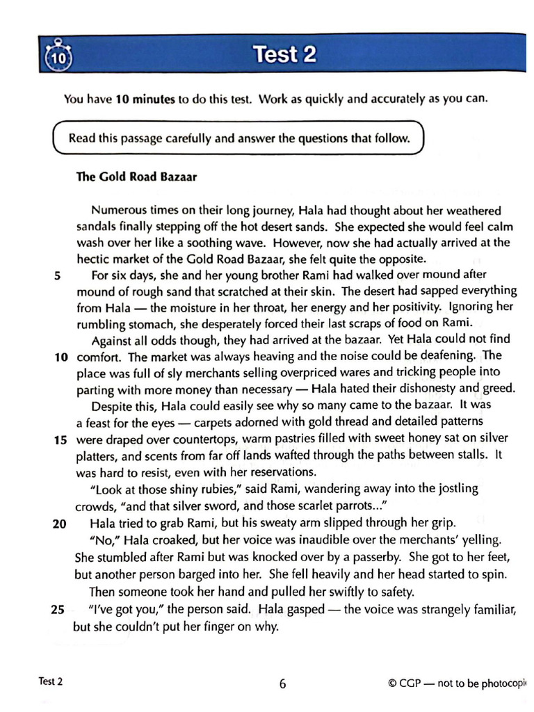 Ea - CGP Year 4 Test 2 | PDF