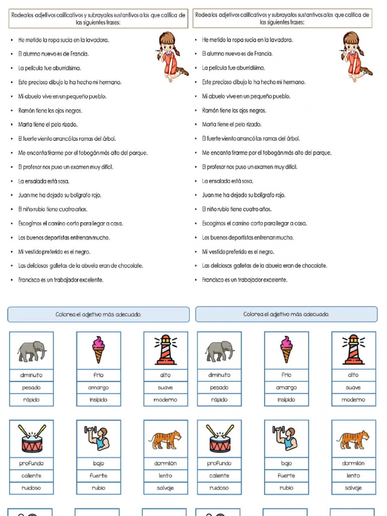 Adjetivo Calificativo | PDF
