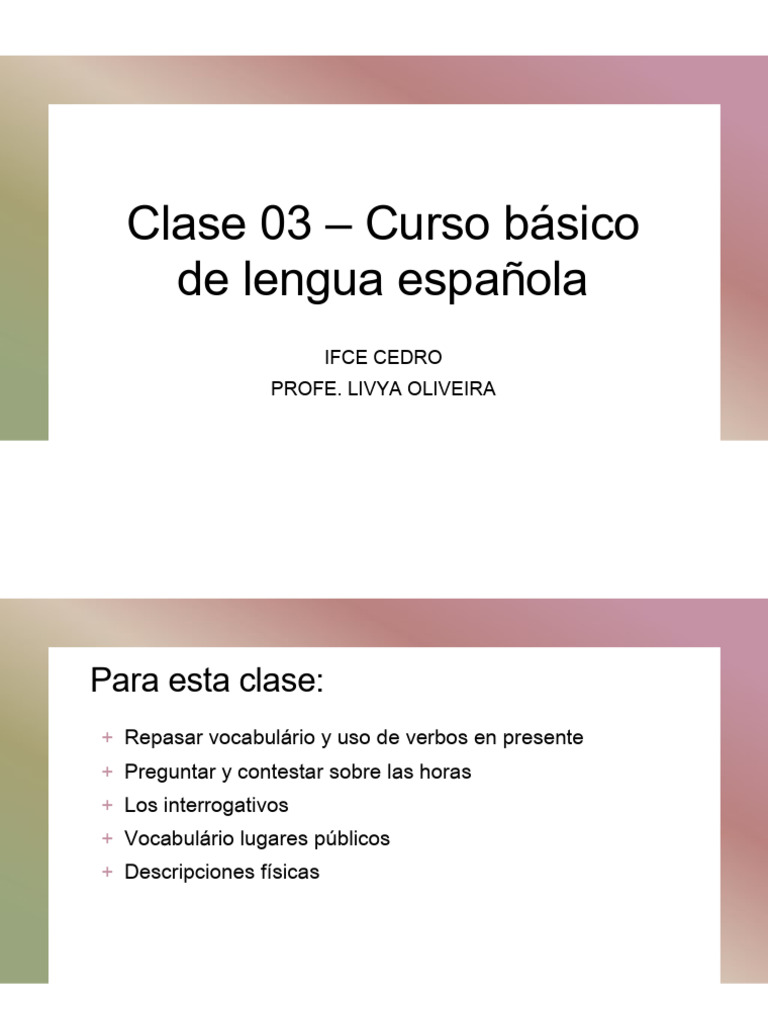 Clase 3 | PDF