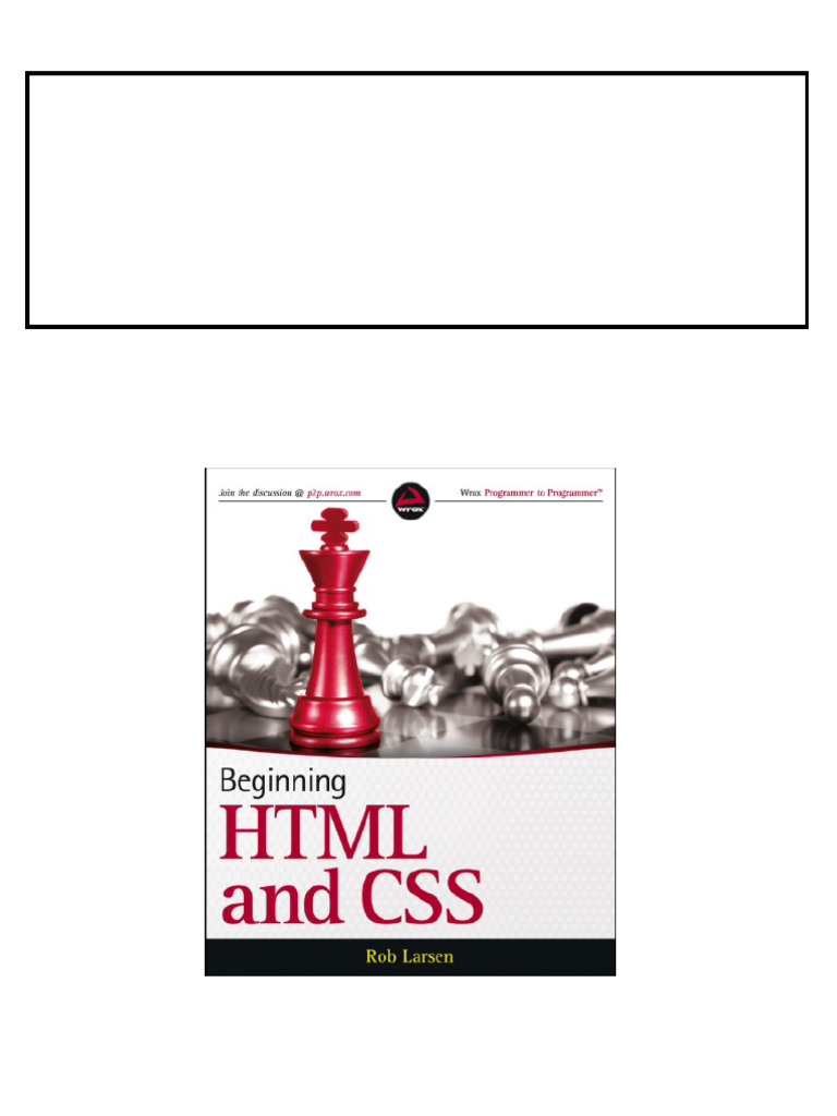 Beginning HTML and CSS 1st edition Edition Larsen download | PDF | Html | Html Element
