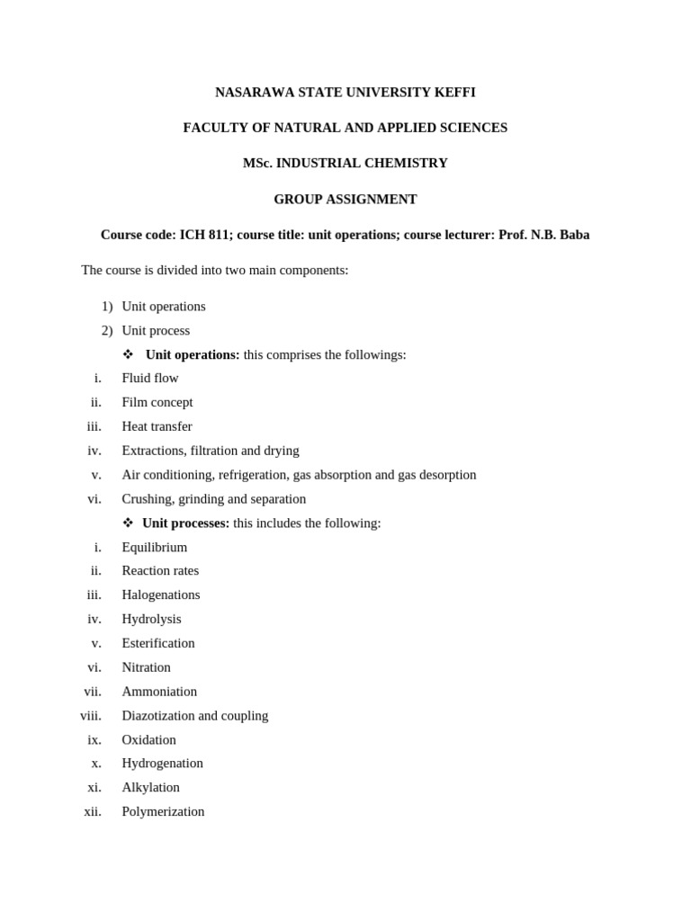 Ich 811 | PDF | Chemical Process Engineering | Process Engineering