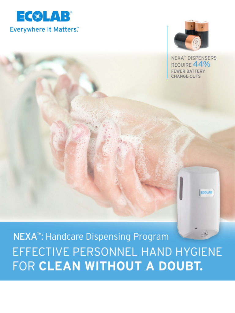 Nexa Hand Hygiene Brochure PDF | PDF | Hand Washing | Microbiology